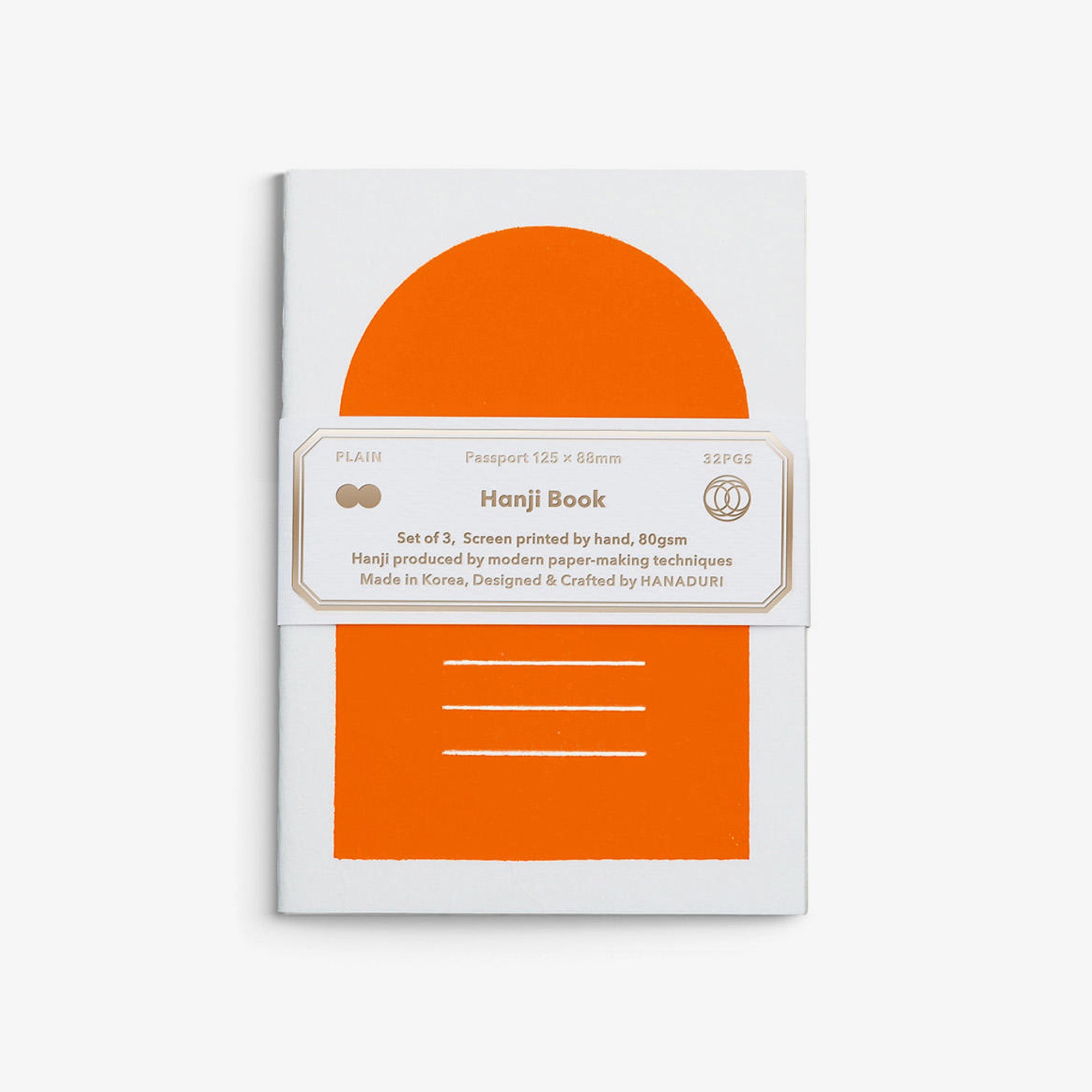 Hanji Book Passport 3pcs/set Neon Orange – Counterprint