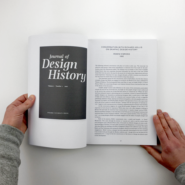 Graphic Design: History in the Writing – Counterprint